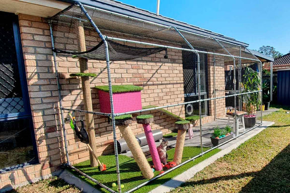 Cat Netting (by-the-foot) - Stone – Catnetting