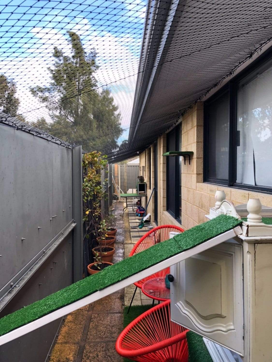 Cat Netting with Reinforced Edging 24' x 6' – Catnetting