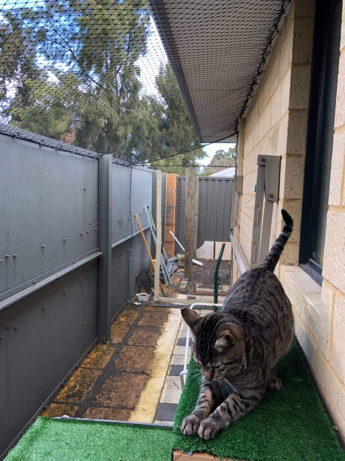 Cat Netting with Reinforced Edging 98' x 10' – Catnetting