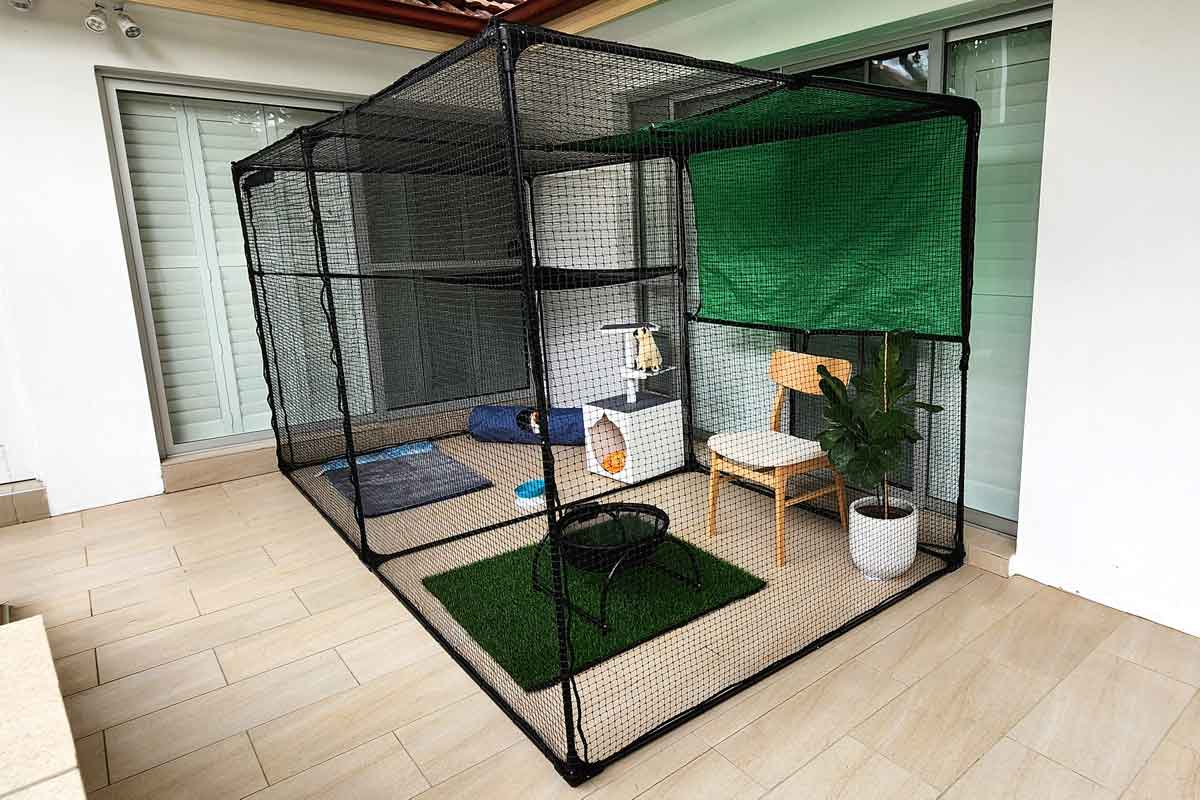 Double Size Classic Portable Catio 11'8" – Catnetting